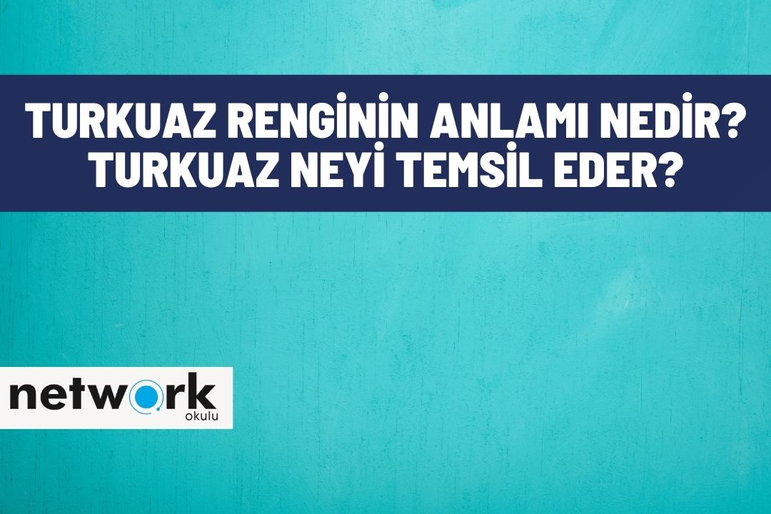 Turkuaz Renginin Anlamı Nedir? Turkuaz Neyi Temsil Eder? - Network Okulu
